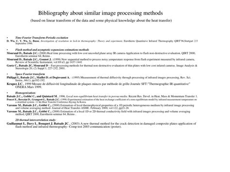 Ppt Real Time Infra Red Image Processing For The Detection Of Delamination In Composite Plates