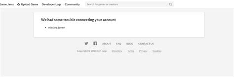 can t login with github missing token · issue 1409 · itchio