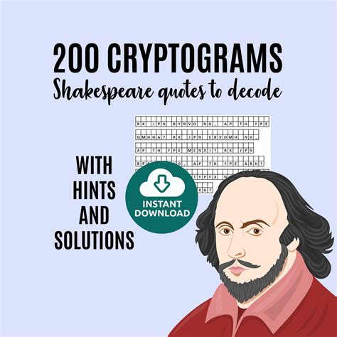 Shakespeare Puzzles 200 Cryptograms Famous Classic Quotes For You To