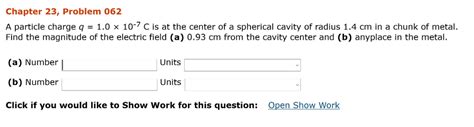 Solved Chapter Problem A Particle Charge Q Chegg Com