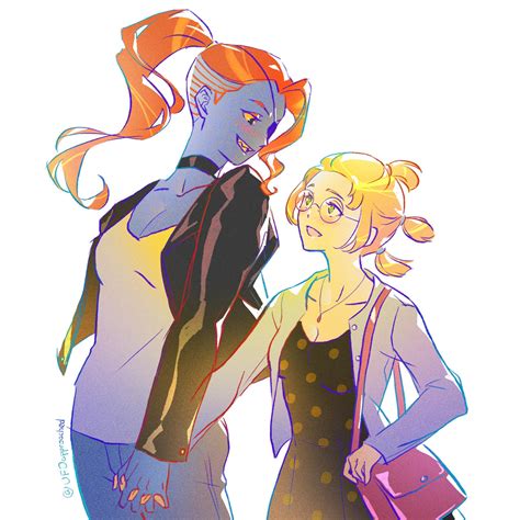 Undyne Alphys By Ufoapproached On Deviantart