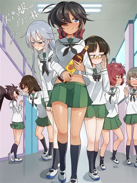 Safebooru 6girls Alternate Costume Alternate Hair Color Alternate