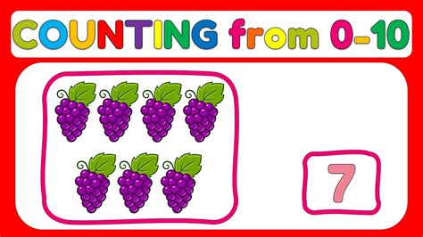 Counting Numbers 0 10 Lets Learn How To Count 0 10 Youtube