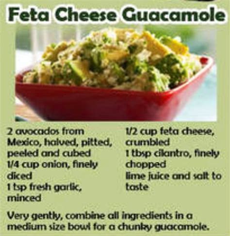 Feta Cheese Guacamole Recipe