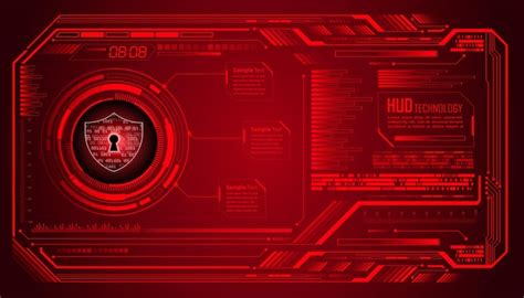 Premium Vector Hud Security Technology