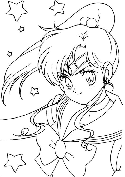 Sailor Jupiter Coloring Pages Sketch Coloring Page