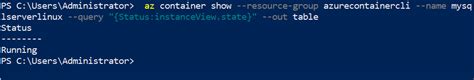 Create Azure Container Instances For Sql Server 2019 Using Azure Cli