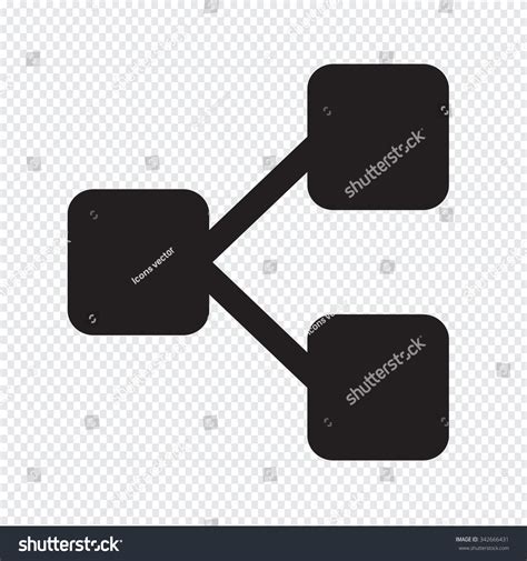 Tree Structure Icon Illustration Stock Vector Royalty Free 342666431 Shutterstock