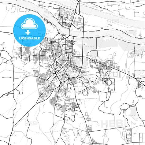Vector Pdf Map Of Mysore India Hebstreits