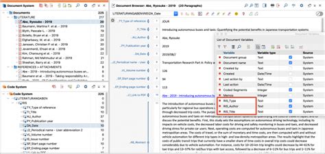 Literature Analysis MAXQDA