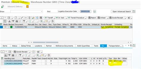 Unloading Partially Completed For Inbound Delivery Sap Community