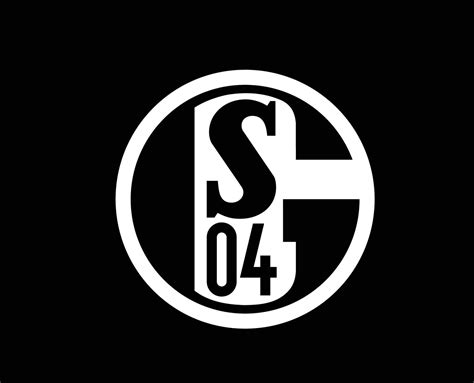 Schalke 04 Club Logo Symbol White Football Bundesliga Germany Abstract