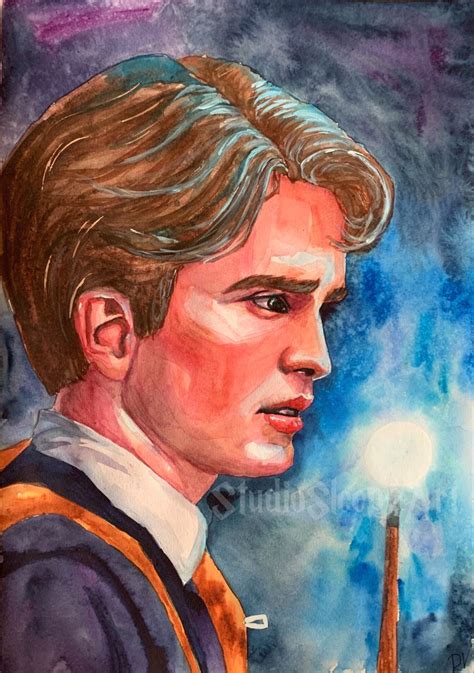Art Print From Original Artwork Cedric Diggory From Movie Harry Potter