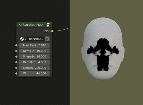 animated rorschach mask r blender