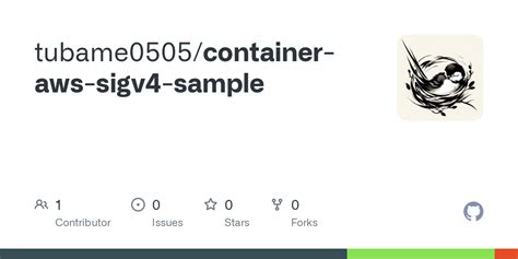 github tubame0505 container aws sigv4 sample