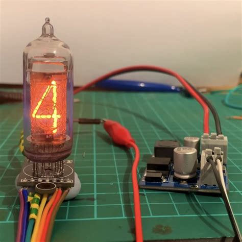 Conductive Gel Circuit Controls 180v Nixie Tube