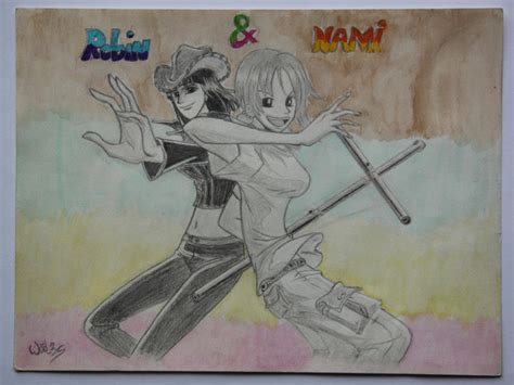 One Piece Robin And Nami By Enorazor On Deviantart