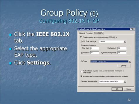 PPT Setting Up 802 1X Networks By Using Internet Authentication Service PowerPoint