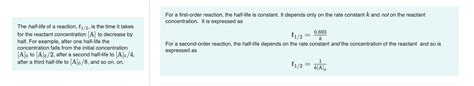 Solved Part A A Certain First Order Reaction