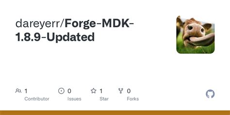 github dareyerr forge mdk 1 8 9 updated