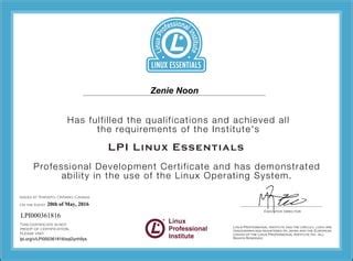 Linux Essentials Certificate MAY PPT