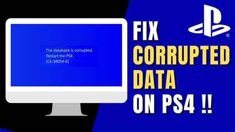 PS4 How To Fix Corrupted Data YouTube