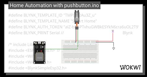 Blynk Control Servo Motor Wokwi Esp32 Stm32 Arduino Simulator