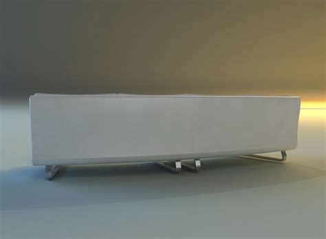 소파 고급 가죽 화이트 3d 모델 10 Obj Max Fbx 3ds Free3d