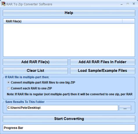 RAR To Zip Converter Software