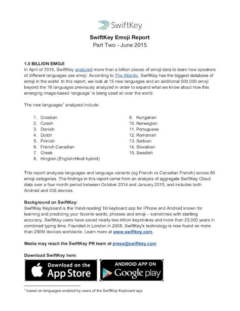 pdf swiftkey emoji report part two dokumen tips