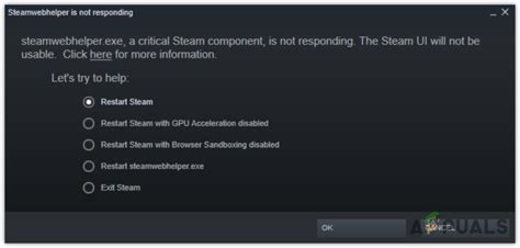 Fix Steamwebhelper Exe Is Not Responding Steam UI Will Not Be Usable