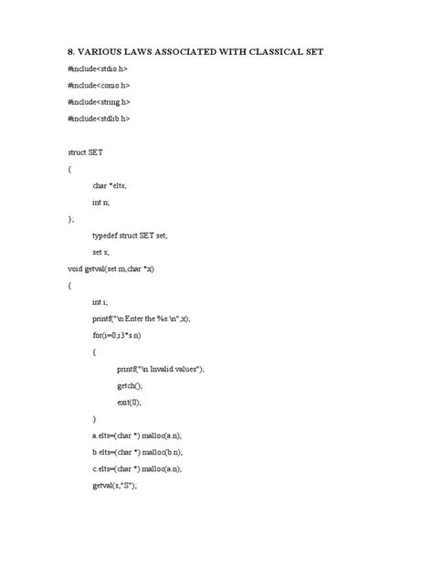 8 Experiment Pdf C Computer Programming