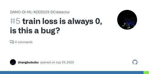 Train Loss Is Always 0 Is This A Bug · Issue 5 · Damo Di Ml Kdd2023 Dcdetector · Github