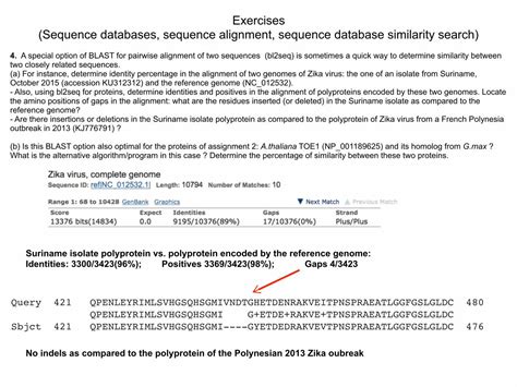 Pdf Exercises Sequence Databases Sequence Alignment Dokumentips