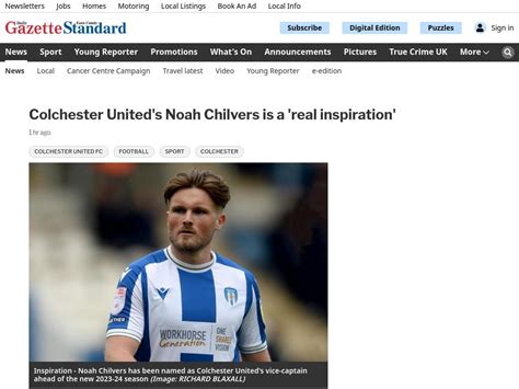 Us Noah Chilvers Is A Real Inspiration Rcolchesterunited