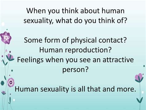 Dimensions Of Human Sexuality Pptx