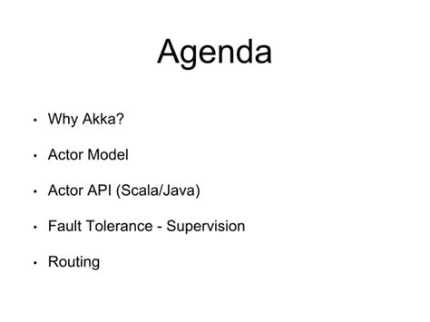 Akka Fundamentals Ppt