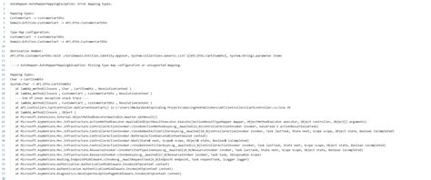 C Automapper Cannot Resolve Object From Json String Stack Overflow
