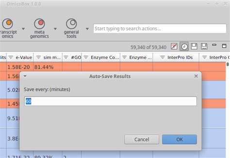 User Interface Omicsbox User Manual