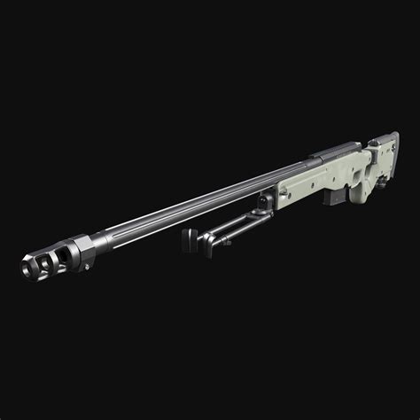 Accuracy International Awm L115a3 3d Model 58 Max Obj Free3d