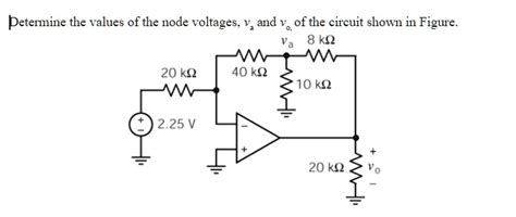 solved determine the values of the node voltages v1 and v2 of the