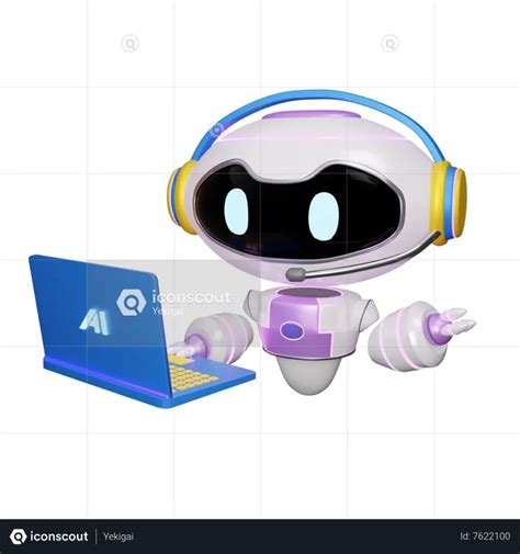 Ai Virtual Assistant 3d Icon Download In Png Obj Or Blend Format