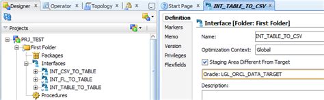 oracle data integrator tutorials reading and writing a delimited and