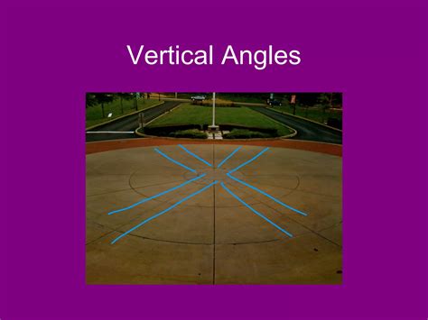 Vertical Angles In Real Life