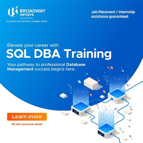 Broadway Infosys On Linkedin Sqldba Database Datamanagement