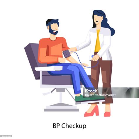 A Flat Style Illustration Of Bp Checking Stock Illustration Download