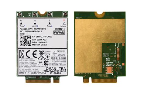 Verizon AT&T T-Mobile - Dell DW5821e Foxconn T77W968 2x2 or 4x4 M.2 Fo ...