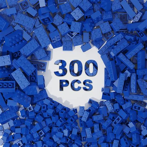 Webrick 300 Pcs Classic Building Bricks Blue Bulk Bricks