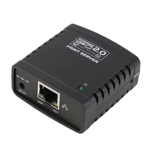 USB 2 0 LRP Print Server Share LAN Networking Printer Ethernet Hub Adapter Qt EBay