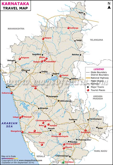 Karnataka Tourism Map Gadgets 2018